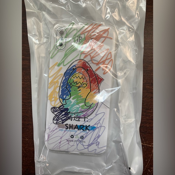 Cell Phones & Accessories | Iphone Xxs Baby Shark Scribble Colorful Drawing Cute Brand New ...